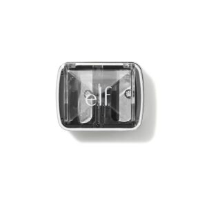 e.l.f. dual-pencil sharpener, convenient, essential tool, sharpens, easy to clean, travel-friendly, compact, vegan & cruelty-free, 1 count (pack of 1)