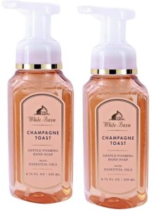 bath and body works gentle foaming hand soap, 8.75 fl oz (pack of 2) (champagne toast)