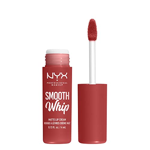 NYX PROFESSIONAL MAKEUP Smooth Whip Matte Lip Cream, Long Lasting, Moisturizing, Vegan Liquid Lipstick - Parfait (Midtone Red Nude)