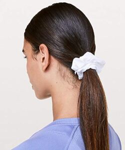 lululemon white uplifting scrunchie