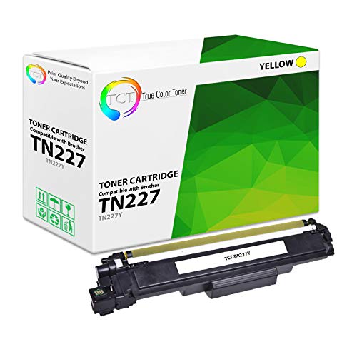 TCT Premium Compatible Toner Cartridge Replacement with Chip for Brother TN227 TN-227 Works with Brother HL-L3210CW, MFC-L3710CW L3750CDW, DCP-L3510CDW Printers (B, C, M, Y) - 5 Pack