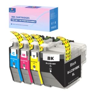 lc3019 3019 3017 ink cartridges replacement for brother lc3017xl lc3019xl work for mfc-j5330dw mfc-j6930dw mfc-j6530dw mfc-j5335dw mfc-j6730dw ink cartridges (black, , cyan, magenta, yellow, 4 pack)