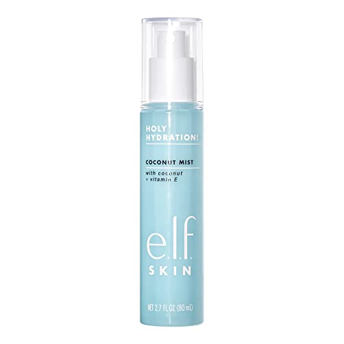 e.l.f. Cosmetics Holy Hydration! Hydrating Coconut Mist, Refreshes, Soothes & Invigorates Skin, Tropical Scent, 2.7 Fl Oz (Pack of 1)