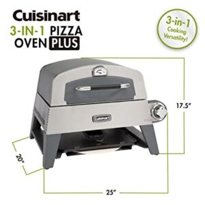 Cuisinart CGG-403 3-in-1 Pizza Oven Plus, Griddle, and Grill