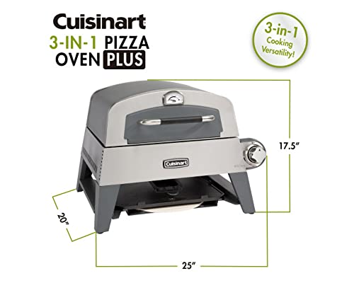 Cuisinart CGG-403 3-in-1 Pizza Oven Plus, Griddle, and Grill