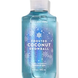 Bath and Body Works Frosted Coconut Snowball Shower Gel 10 Ounce Full Size