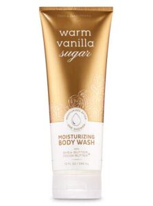 bath and body works warm vanilla sugar moisturizing body wash with shea butter and cocoa butter – full size