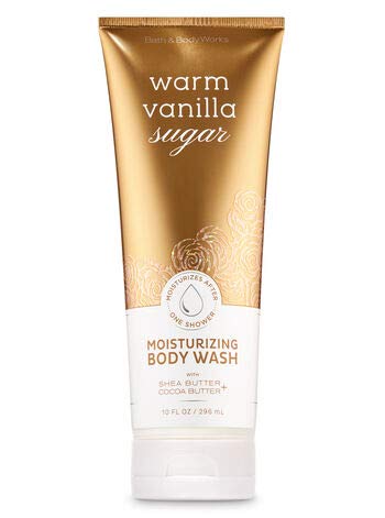 Bath and Body Works WARM VANILLA SUGAR Moisturizing Body Wash with Shea Butter and Cocoa Butter - Full Size