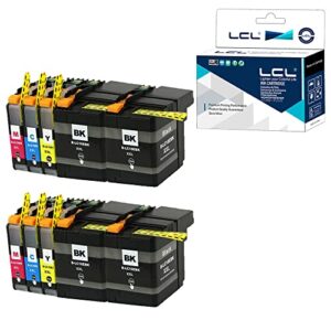 lcl compatible ink cartridge pigment replacement for brother lc10e lc10ebk lc10ec lc10em lc10ey xxl high yield mfc-j6925dw (4black 2cyan 2magenta 2yellow 10-pack)