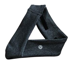 lululemon fly away tamer headband ii (heathered black)