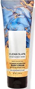 bath & body works bath and body works for men clean slate ultra shea 8 ounce full size (clean slate) 8 fl oz (pack of 1)