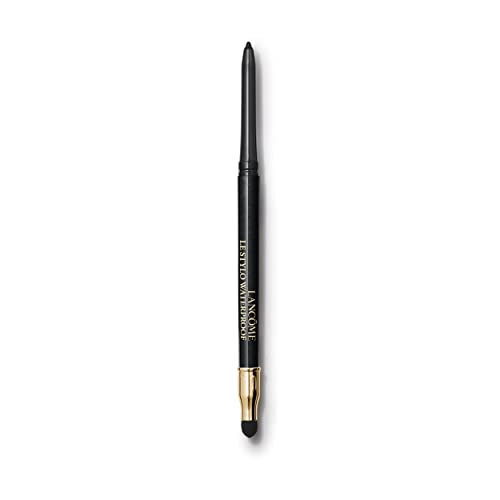 Lancôme Le Stylo Waterproof Eyeliner Pencil - Creamy & Highly Pigmented - Seamless Blending & Smudging - 02 Noir Intense