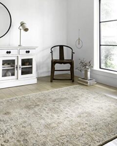 loloi ii teagan collection tea-03 ivory/sand, traditional 7′-11″ x 10′-6″ area rug