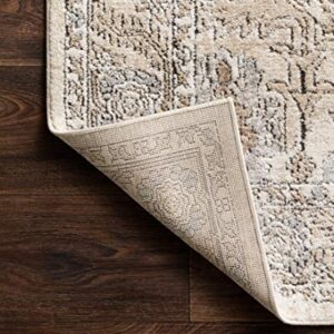 Loloi II Teagan Collection TEA-03 Ivory/Sand, Traditional 7'-11" x 10'-6" Area Rug