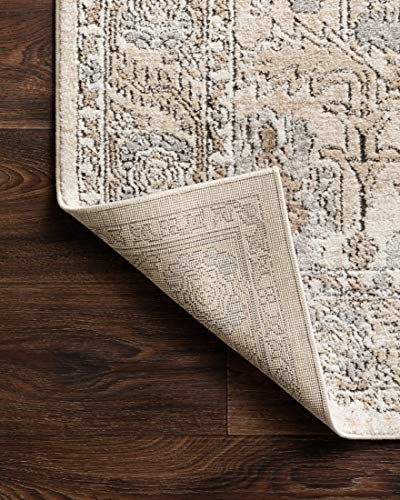 Loloi II Teagan Collection TEA-03 Ivory/Sand, Traditional 7'-11" x 10'-6" Area Rug