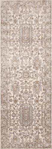 Loloi II Teagan Collection TEA-03 Ivory/Sand, Traditional 7'-11" x 10'-6" Area Rug