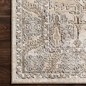 Loloi II Teagan Collection TEA-03 Ivory/Sand, Traditional 7'-11" x 10'-6" Area Rug