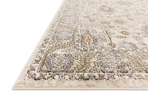 Loloi II Teagan Collection TEA-03 Ivory/Sand, Traditional 7'-11" x 10'-6" Area Rug