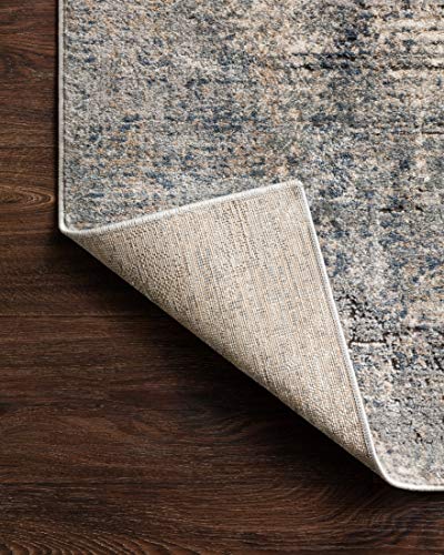 Loloi II Teagan Collection TEA-05 Denim/Slate, Contemporary 5'-3" x 7'-6" Area Rug