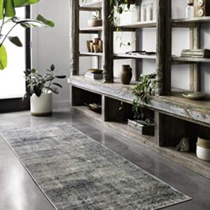 Loloi II Teagan Collection TEA-05 Denim/Slate, Contemporary 5'-3" x 7'-6" Area Rug