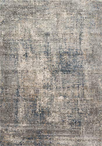 Loloi II Teagan Collection TEA-05 Denim/Slate, Contemporary 5'-3" x 7'-6" Area Rug