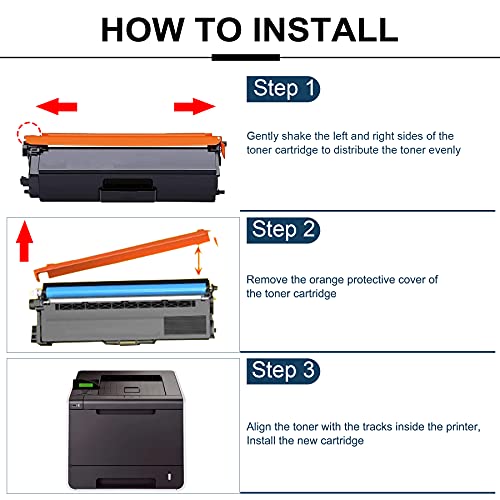 5 Pack (2BK+1C+1M+1Y) TN-315 TN315 Compatible TN315BK TN315C TN315M TN315Y Toner Cartridge Replacement for Brother HL-4150CDN 4140CW MFC-9640CDN 9650CDW Printer Ink Cartridge,Sold by MICHESTA