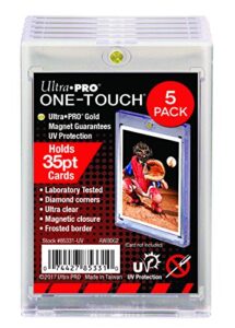 ultra pro 35-point one-touch magnetic trading card holder (pack of 5)