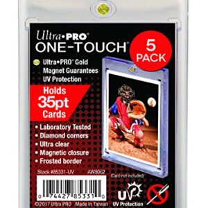 Ultra Pro 35-Point ONE-Touch Magnetic Trading Card Holder (Pack of 5)