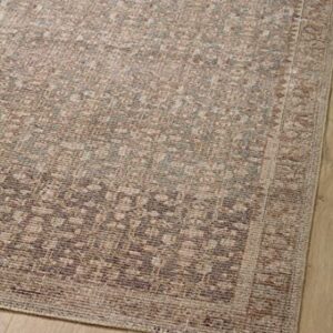 Loloi Angela Rose x Aubrey Collection AUB-04 Sage/Bark, Traditional 7'-6" x 9'-6" Area Rug