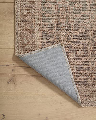 Loloi Angela Rose x Aubrey Collection AUB-04 Sage/Bark, Traditional 7'-6" x 9'-6" Area Rug