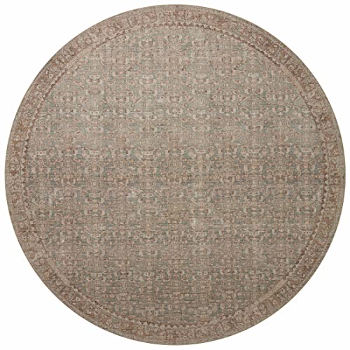 Loloi Angela Rose x Aubrey Collection AUB-04 Sage/Bark, Traditional 7'-6" x 9'-6" Area Rug