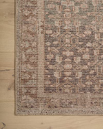 Loloi Angela Rose x Aubrey Collection AUB-04 Sage/Bark, Traditional 7'-6" x 9'-6" Area Rug