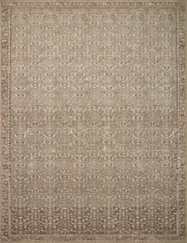 Loloi Angela Rose x Aubrey Collection AUB-04 Sage/Bark, Traditional 7'-6" x 9'-6" Area Rug