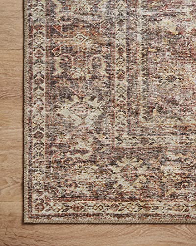 Amber Lewis x Loloi Georgie Collection GER-06 Bordeaux / Antique 7'6" x 9'6" Area Rug