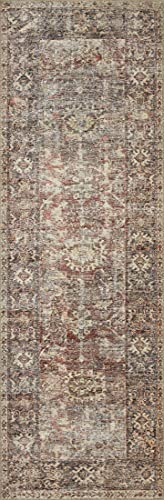 Amber Lewis x Loloi Georgie Collection GER-06 Bordeaux / Antique 7'6" x 9'6" Area Rug