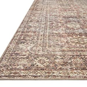 Amber Lewis x Loloi Georgie Collection GER-06 Bordeaux / Antique 7'6" x 9'6" Area Rug