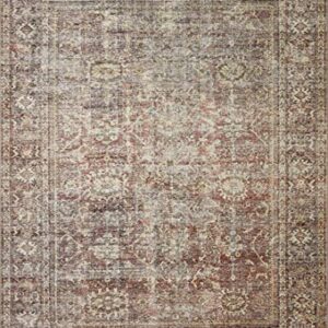 Amber Lewis x Loloi Georgie Collection GER-06 Bordeaux / Antique 7'6" x 9'6" Area Rug