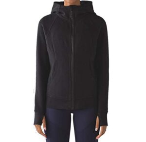 lululemon scuba hoodie iv light cotton fleece (black, 6)