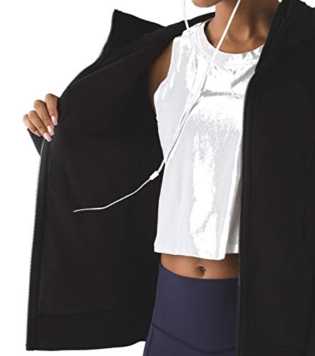 LULULEMON Scuba Hoodie IV Light Cotton Fleece (Black, 6)