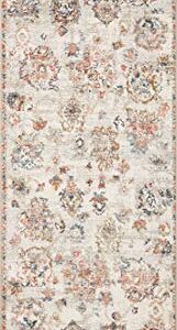 Loloi II Saban Collection SAB-09 Ivory/Multi, Traditional 5'-3" x 7'-6" Area Rug