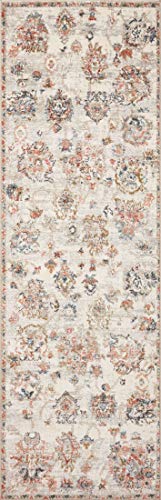 Loloi II Saban Collection SAB-09 Ivory/Multi, Traditional 5'-3" x 7'-6" Area Rug