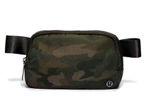 lululemon everywhere belt bag, 1l (heritage camo jacquard max dark olive sargent green)