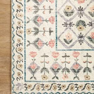 Rifle Paper Co. x Loloi Eden Collection EDE-03 Ivory 2'-6" x 11'-6" Runner Rug