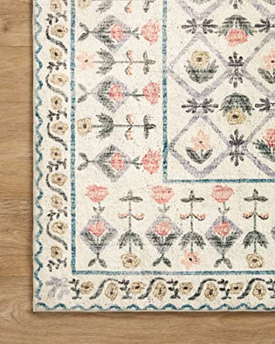 Rifle Paper Co. x Loloi Eden Collection EDE-03 Ivory 2'-6" x 11'-6" Runner Rug