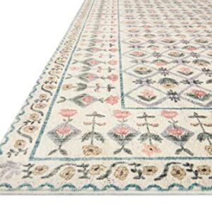 Rifle Paper Co. x Loloi Eden Collection EDE-03 Ivory 2'-6" x 11'-6" Runner Rug