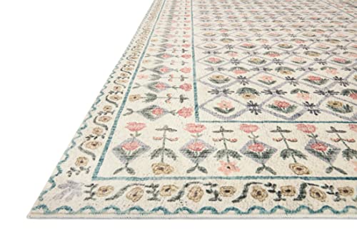 Rifle Paper Co. x Loloi Eden Collection EDE-03 Ivory 2'-6" x 11'-6" Runner Rug