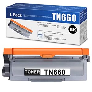 ruyy tn660 tn-660 high yield black toner cartridge replacement for brother hl-l2300d l2320d l2340dw l2360dw l2380dw mfc-l2680w l2685dw l2705dw l2707dw dcp-l2520dw l2540dw printer toner (1 pack)