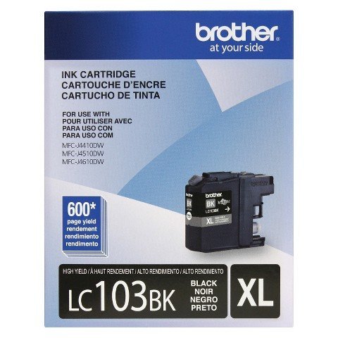 Brother High Yield Color Ink Cartridge - Black (LC103BKC)