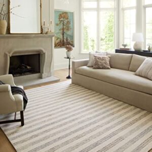 Loloi Chris Loves Julia x Chris Collection CHR-05 Ivory/Slate, Transitional 9'-3" x 13' Area Rug