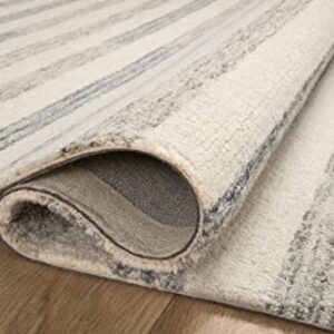 Loloi Chris Loves Julia x Chris Collection CHR-05 Ivory/Slate, Transitional 9'-3" x 13' Area Rug